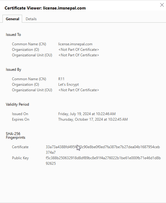 Certificate Issue on New Versions of DotNet POS - Public Documentations - 'IMS Software Pvt. Ltd.